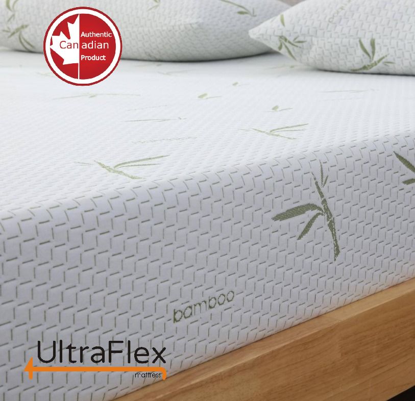 UltraFlex EasySleep- Canadian-Made Medium Firm Gel Infused Reversible ...