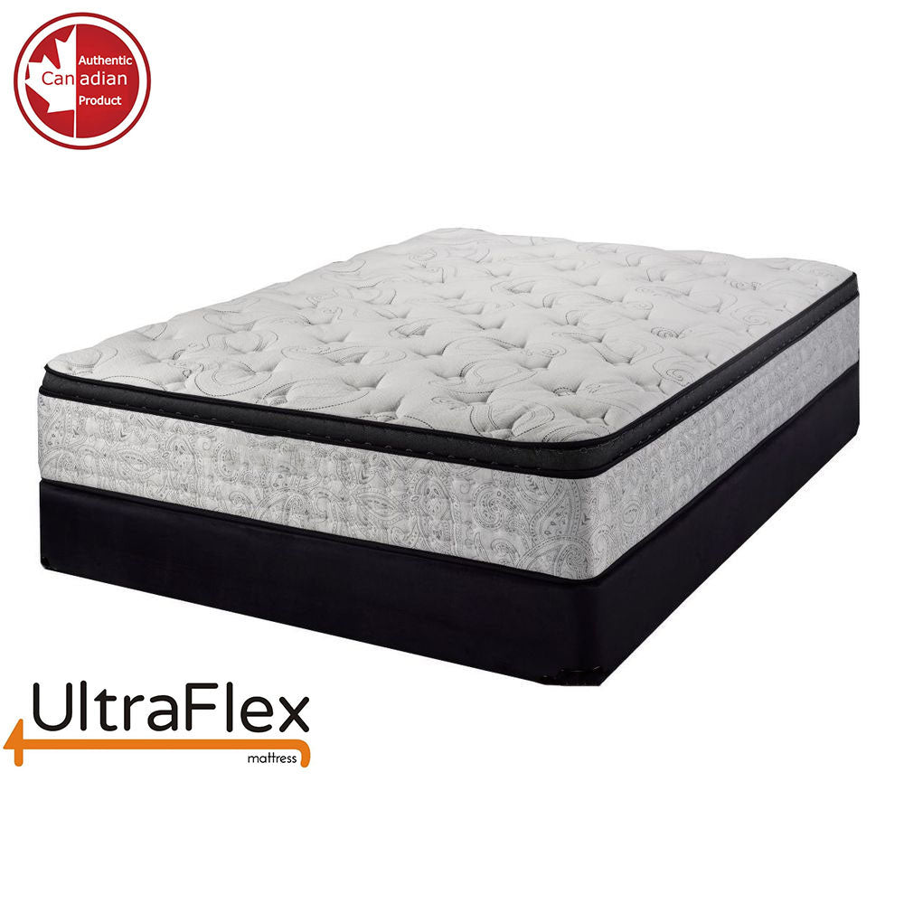 UltraFlex OASIS- 12” Hybrid Orthopedic Eurotop, Spinal Care Pocket Coi ...