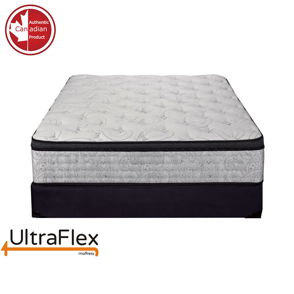 UltraFlex OASIS- 12” Hybrid Orthopedic Eurotop, Spinal Care Pocket Coi ...