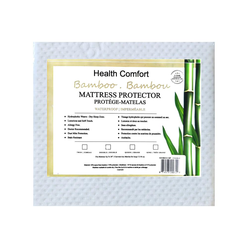 Health Comfort Bamboo Waterproof Mattress Protector – UltraFlex Mattress